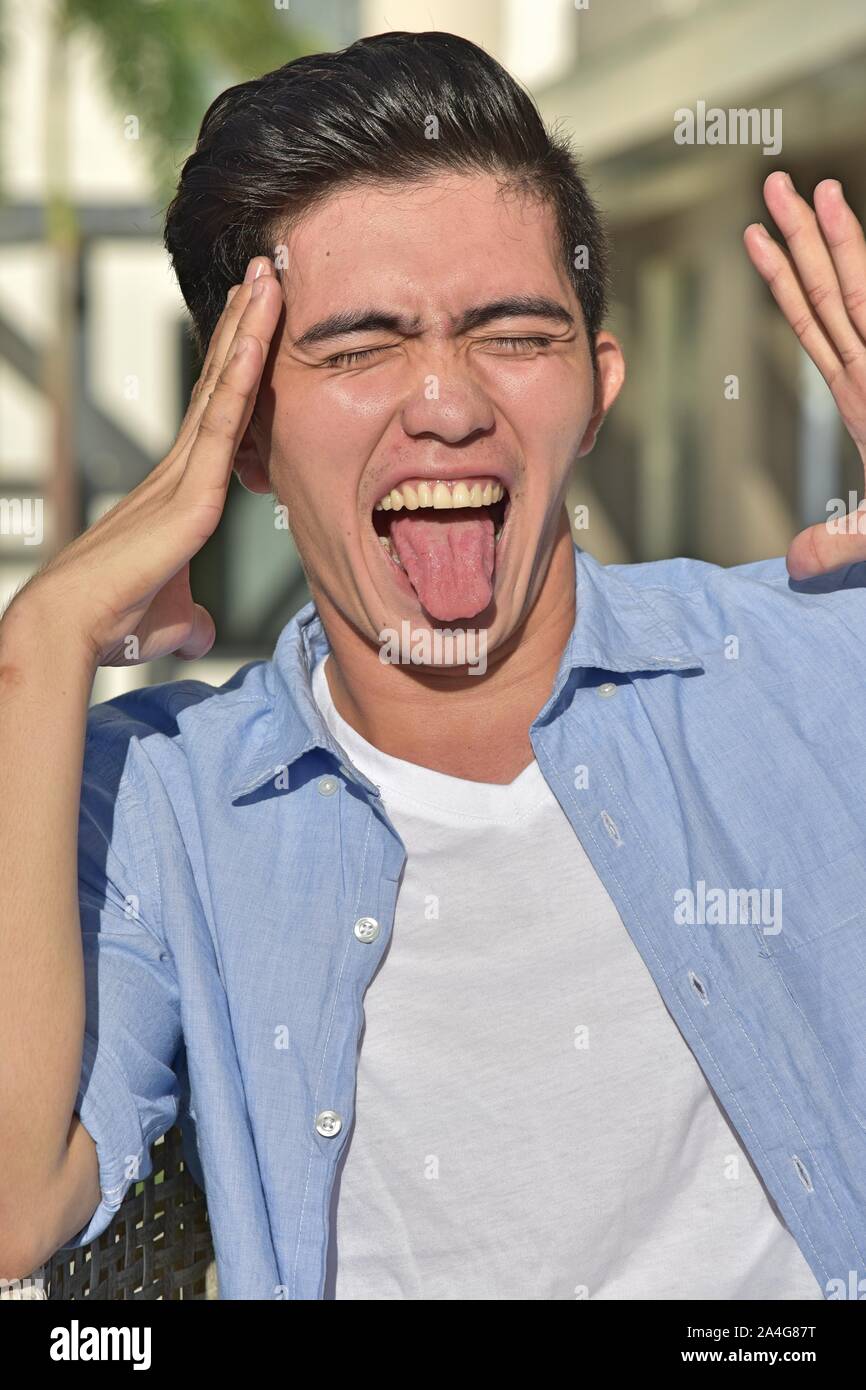Silly Male Person Stock Photo - Alamy