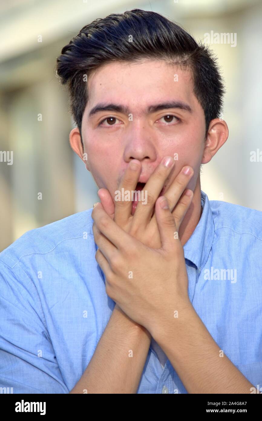 Shocked Male Person Stock Photo - Alamy