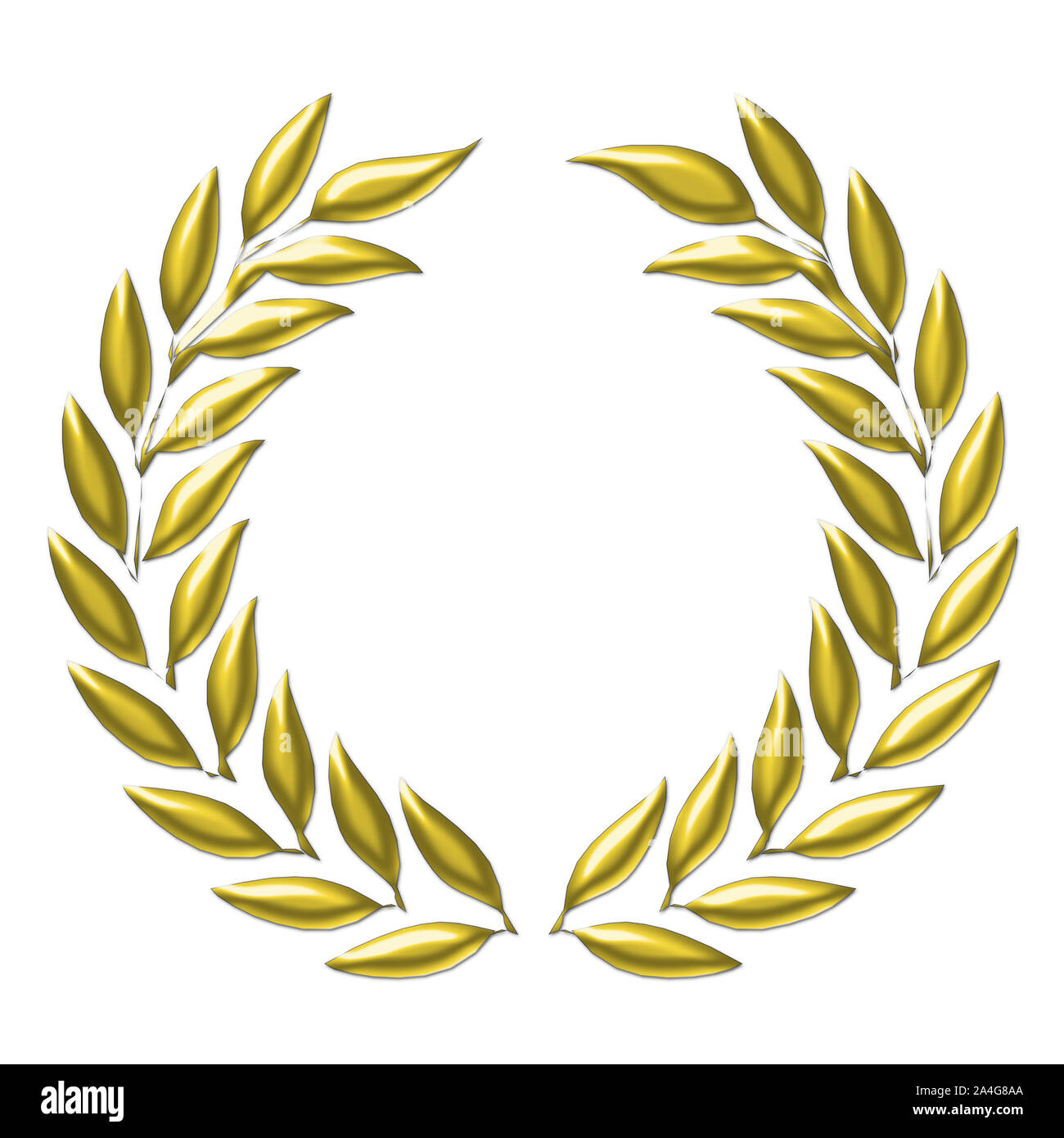 Laurel illustration anniversary symbol Stock Photo - Alamy