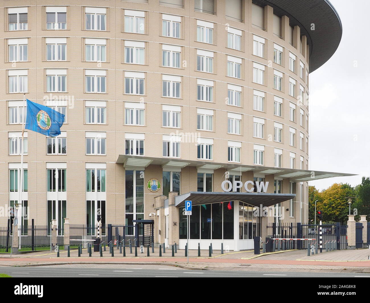 The Hague, Netherlands - September 27, 2019: The headquarter building ...