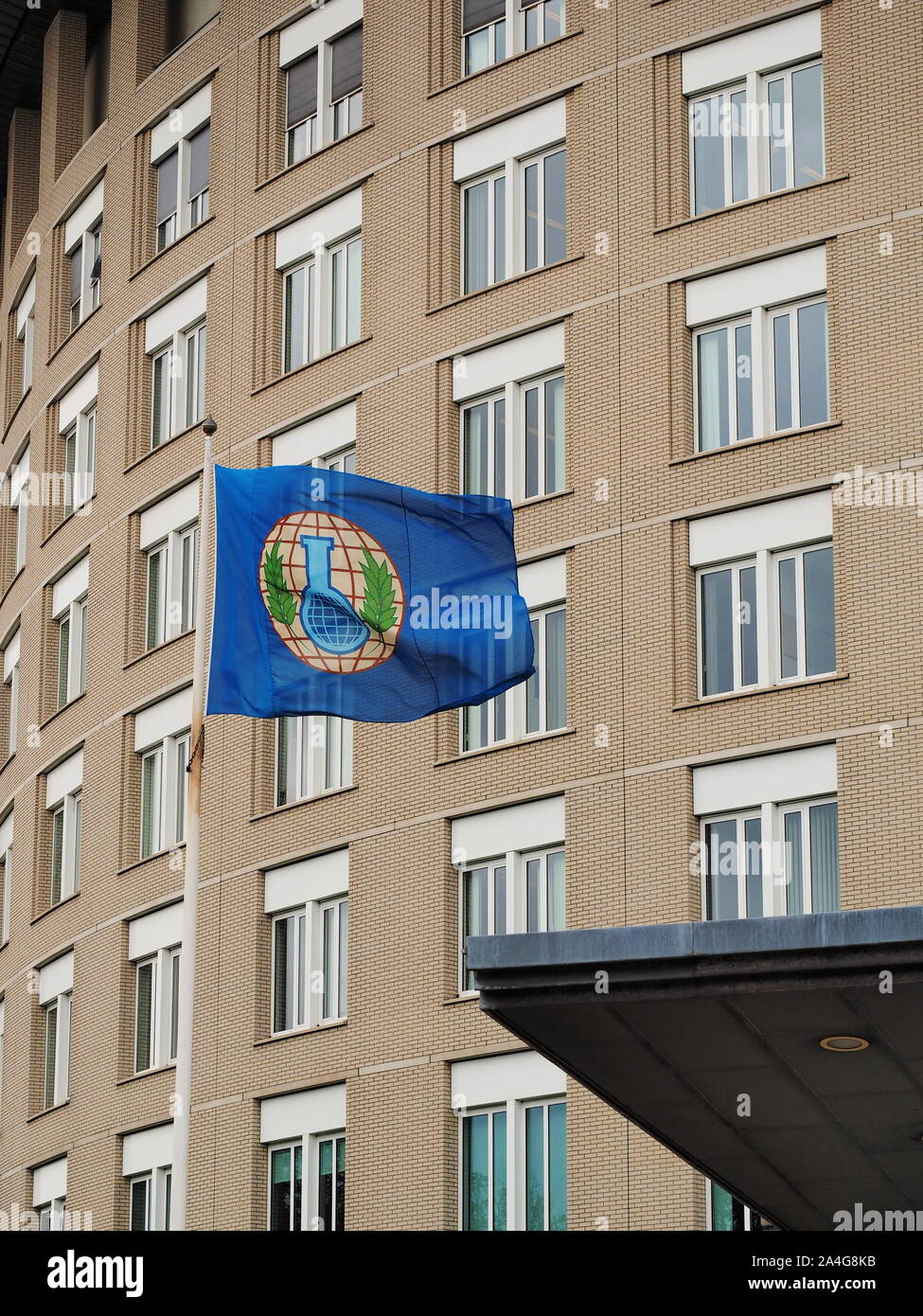 The Hague, Netherlands - September 27, 2019: The headquarter building ...