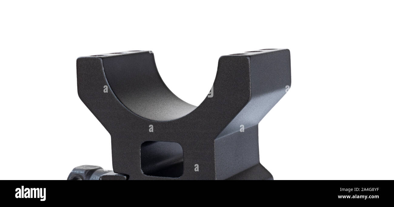 Tall scope base for an AR-15 isolated on white Stock Photo - Alamy