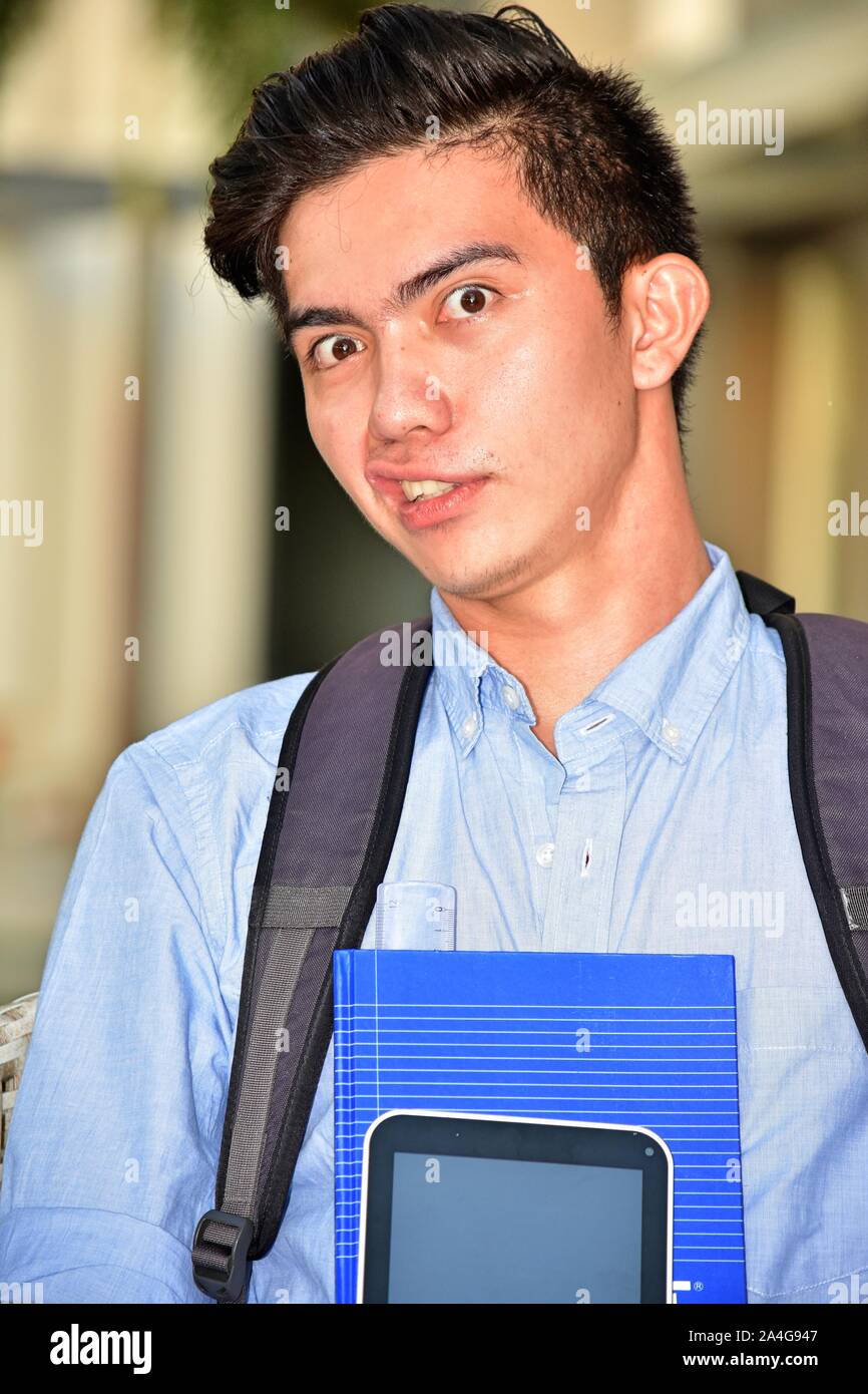 Confused student boy hi-res stock photography and images - Alamy