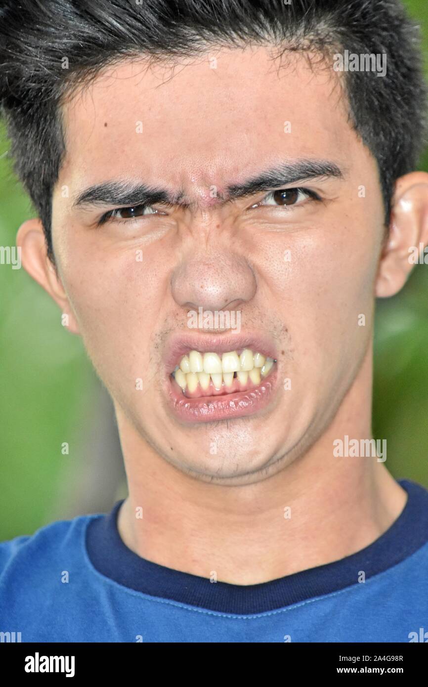 Mad Handsome Asian Person Stock Photo - Alamy