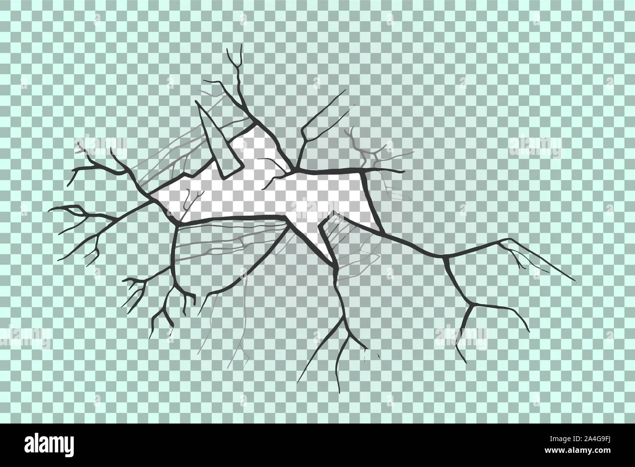 Glass Fracture Stock Vector Images - Alamy