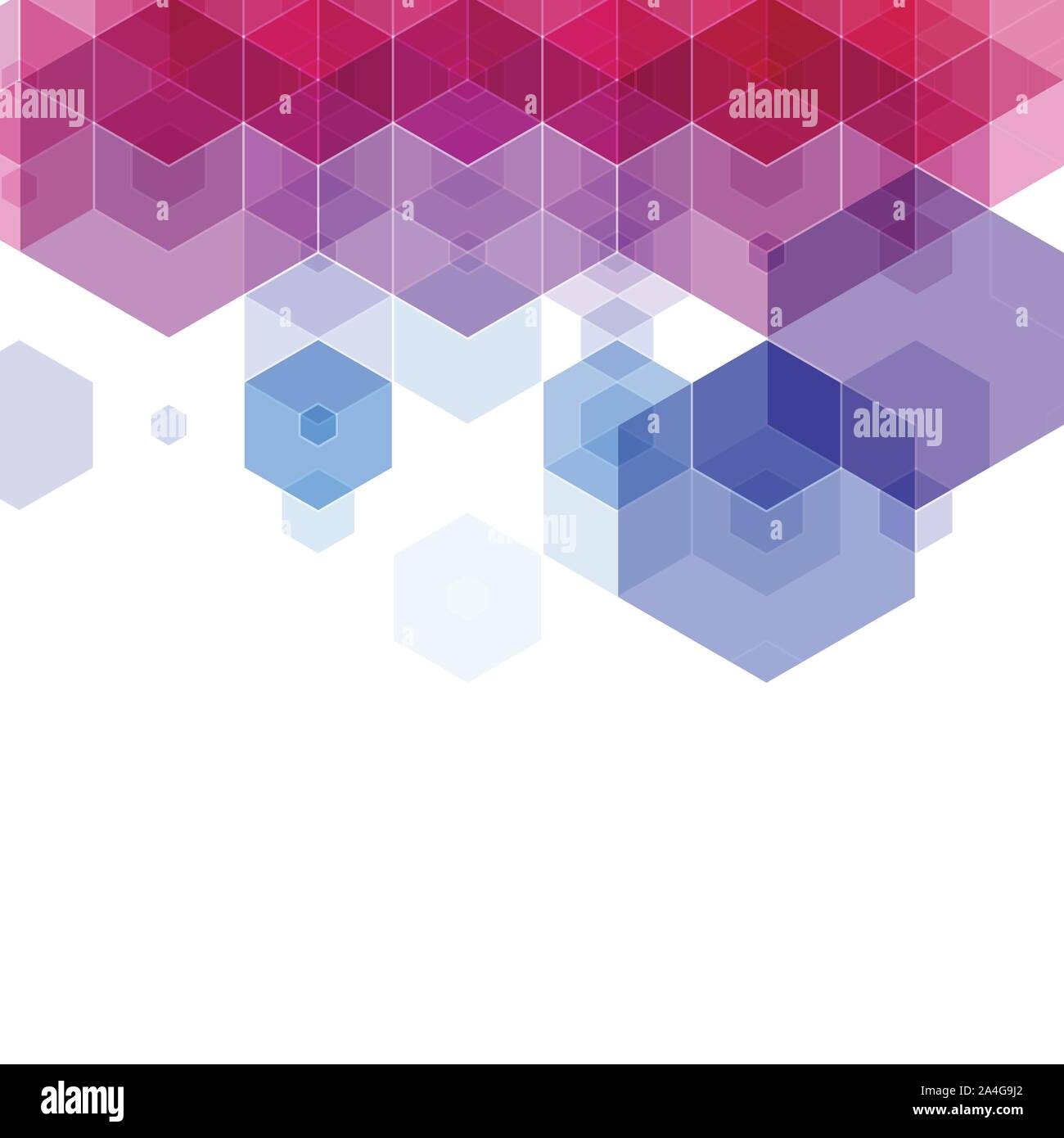 Red blue hexagon background. polygonal style Stock Vector Image & Art ...