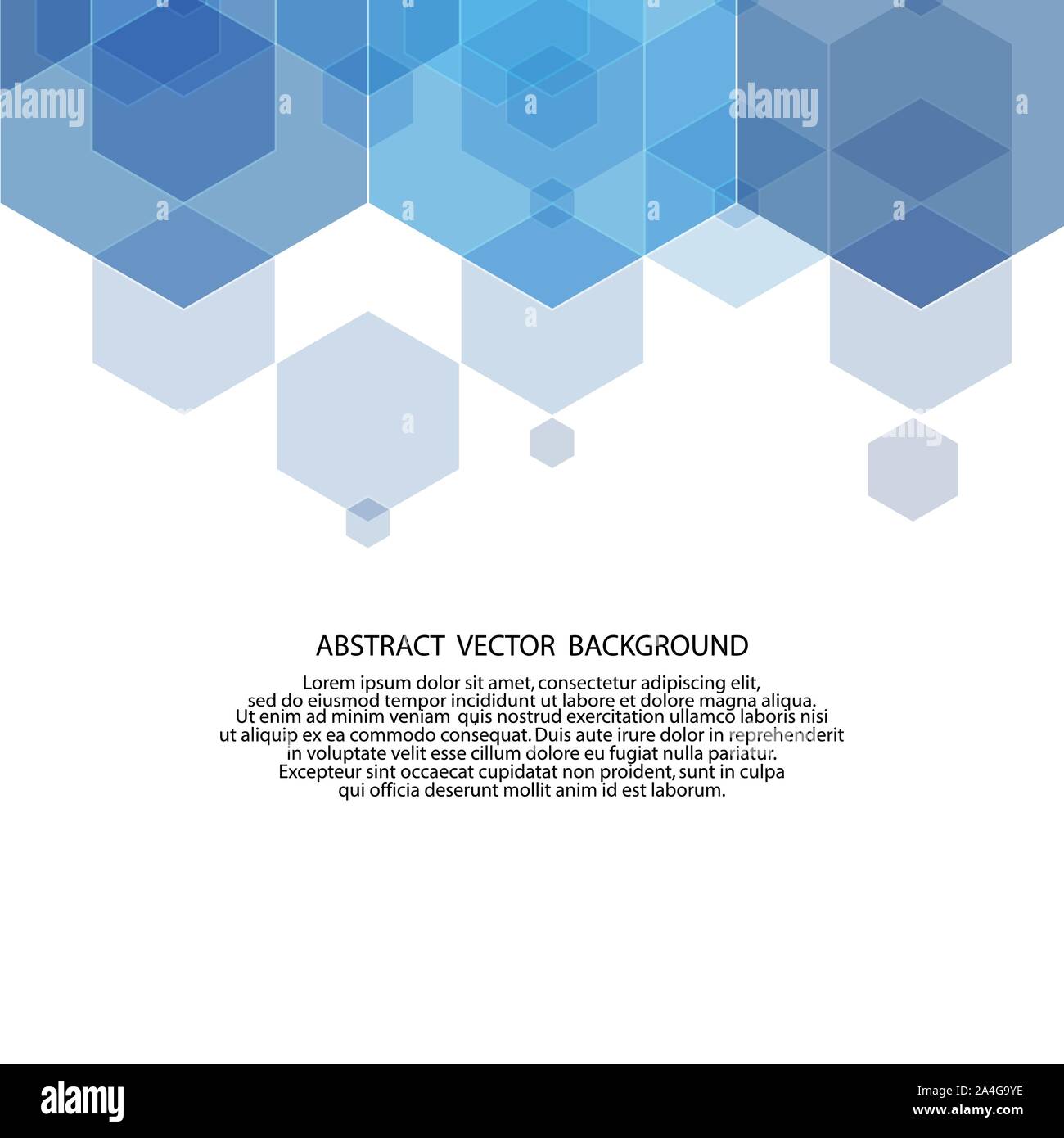Vector Abstract geometric background. Template brochure design. Blue ...