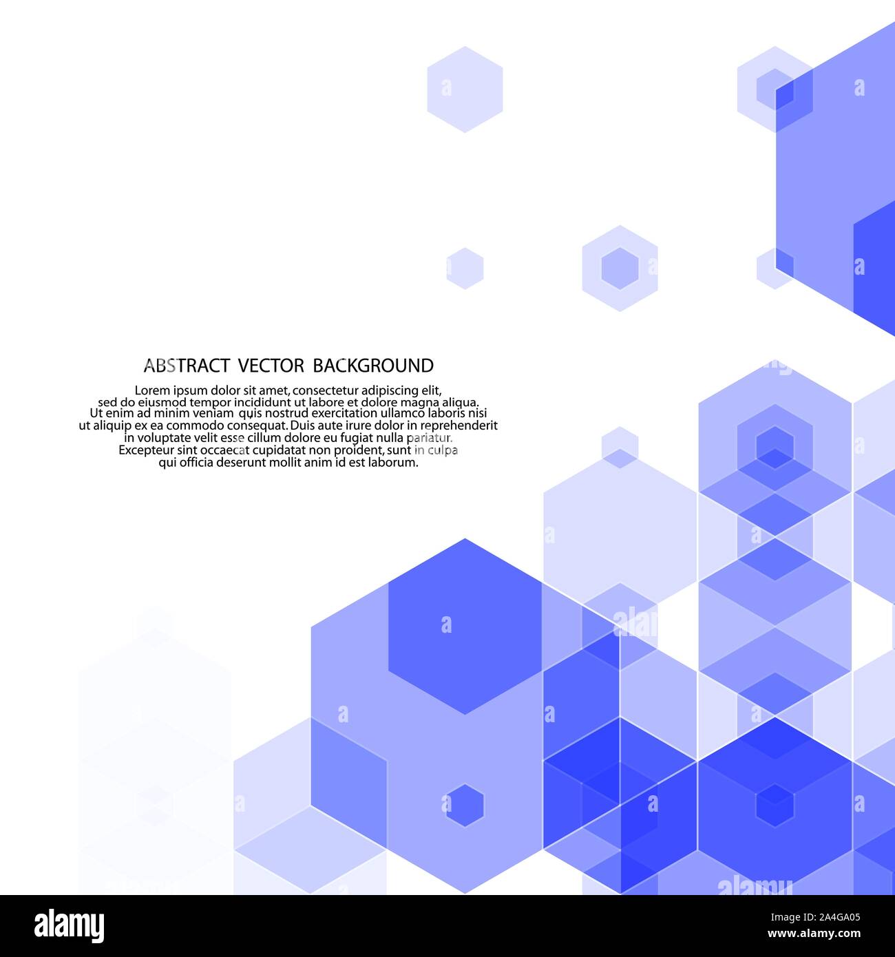 Vector Abstract geometric background. Template brochure design. Blue ...