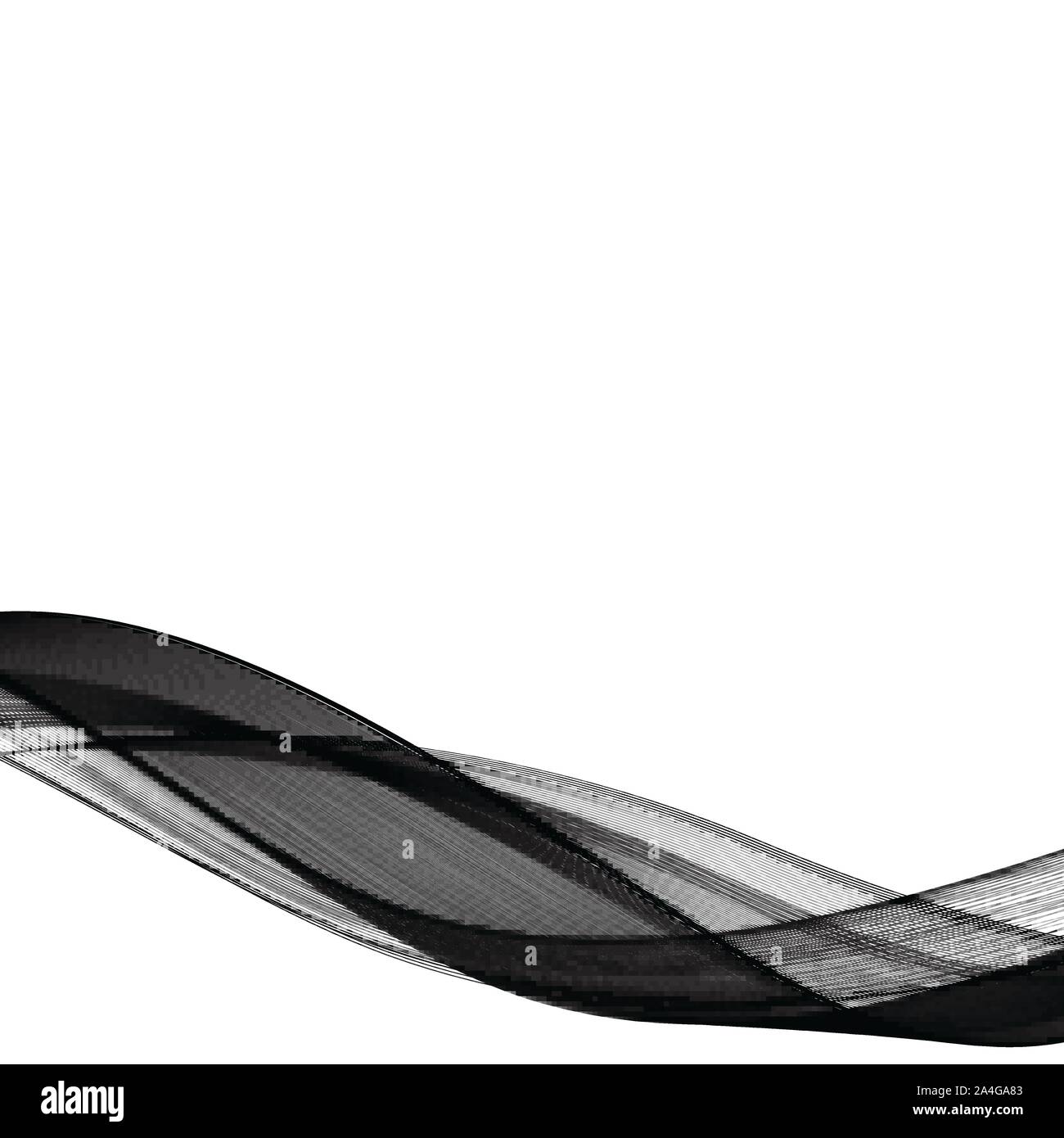 Abstract vector wave with shadow. gray curved lines Stock Vector Image ...