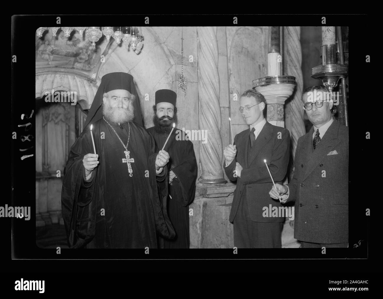 Trial flash picture of Holy Sepulchre with Archi[mandrite] Kiriako ...