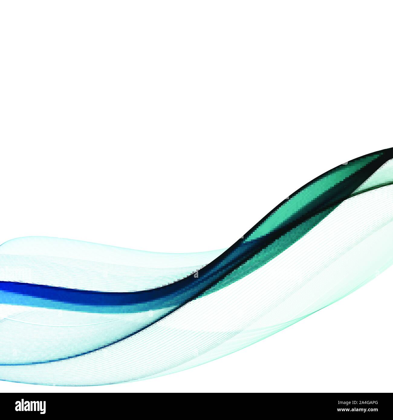 blue abstract wave. curved lines Stock Vector Image & Art - Alamy