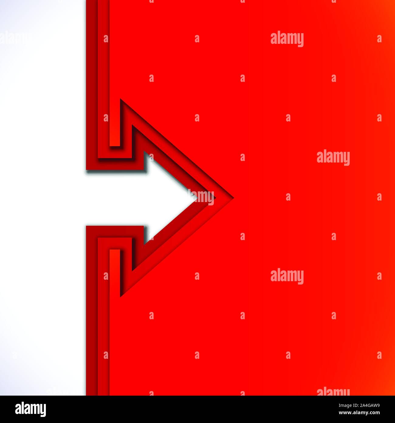 Origami red arrow paper Stock Vector Images - Alamy