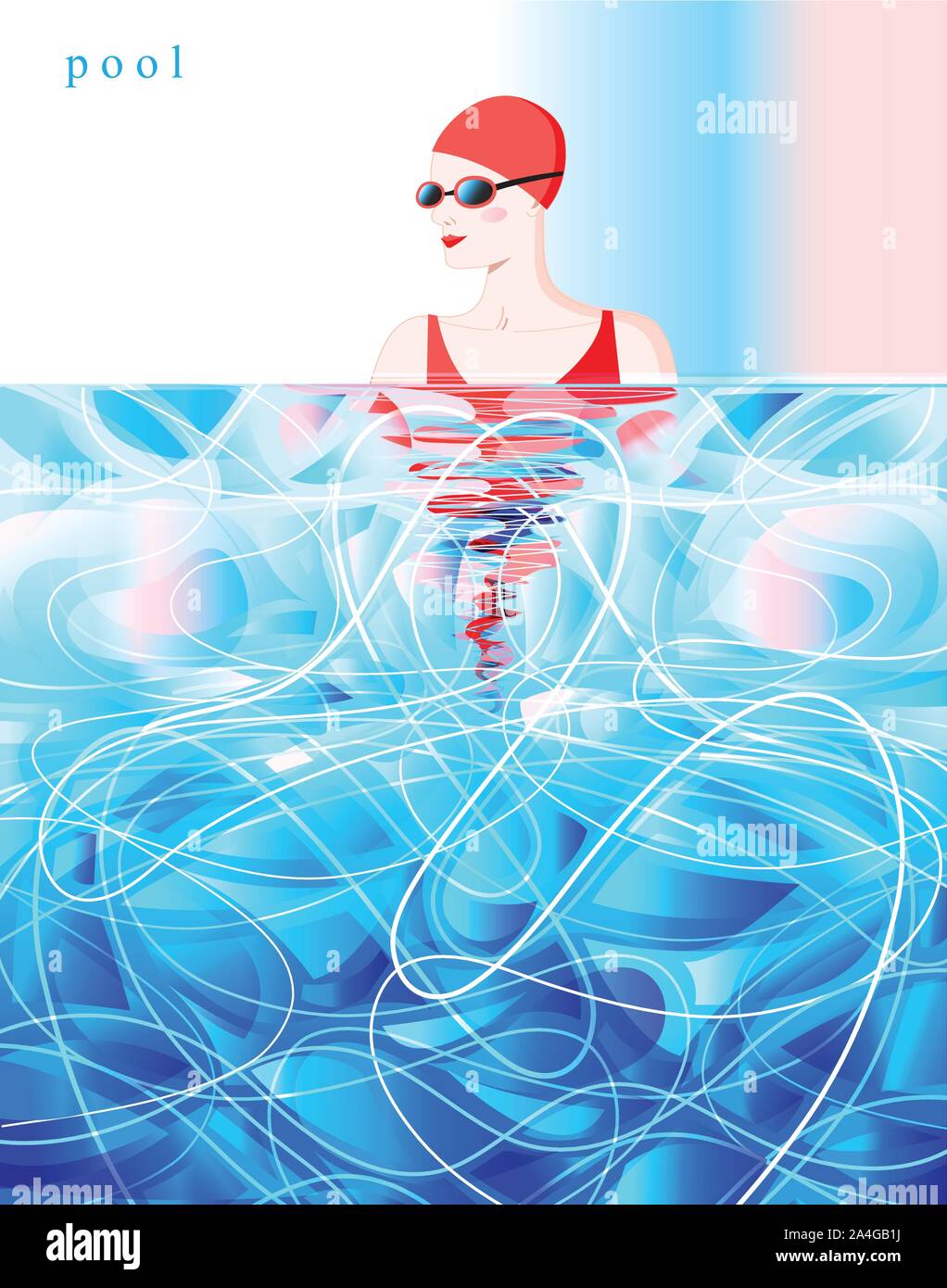 Swimming design swimmer design creative Stock Vector Images - Alamy