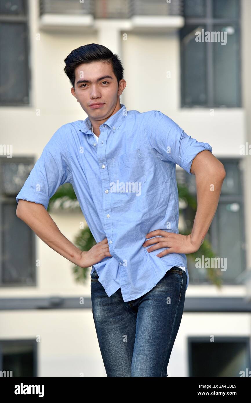 Filipino Male Posing Stock Photo - Alamy