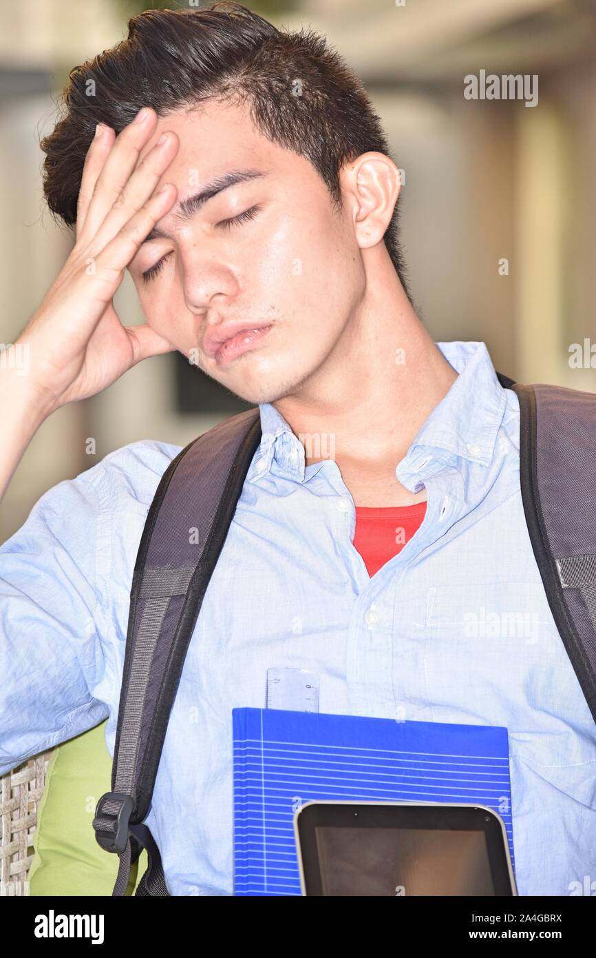 Boy student under stress hi-res stock photography and images - Alamy