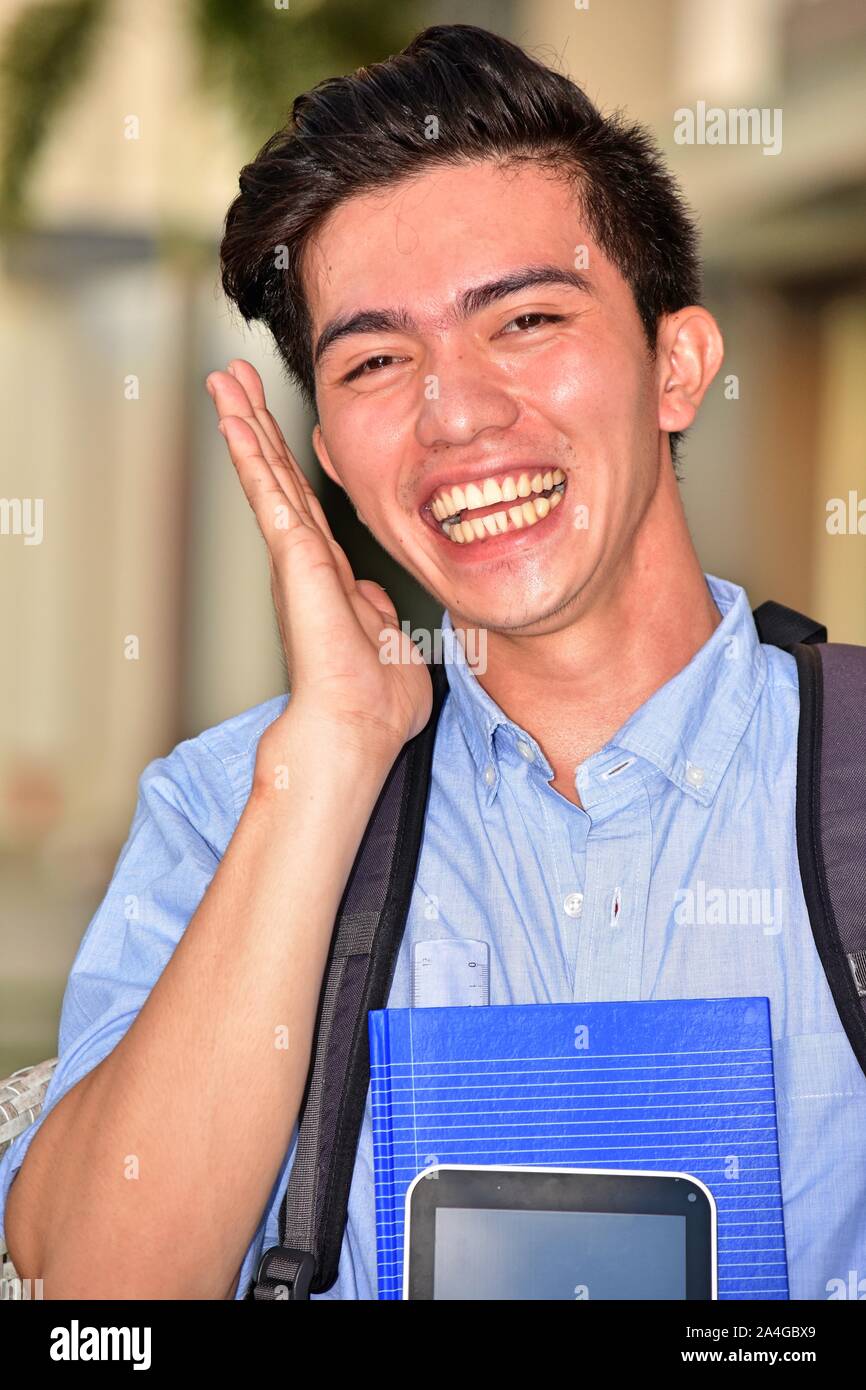 Surprised male student hi-res stock photography and images - Alamy