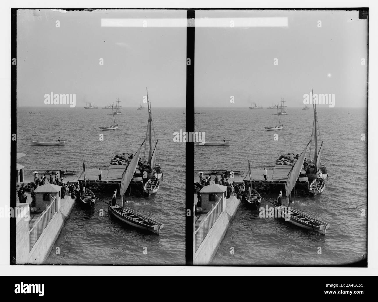 Tripoli. Landing place and harbor Stock Photo - Alamy