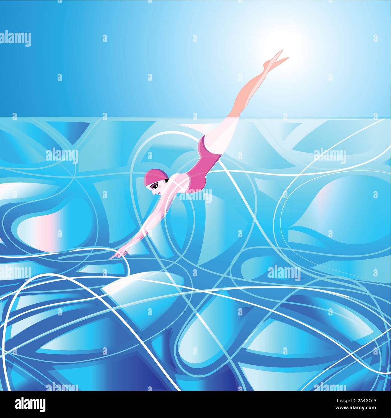 Diving competition Stock Vector Images - Alamy