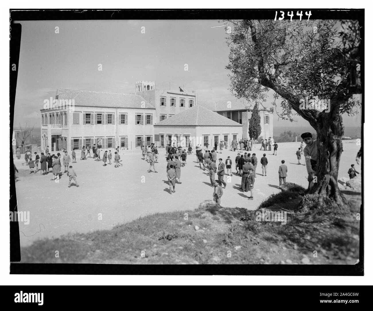 Tripoli, Am. [i.e., American] Mission Boys' School, east side (recess ...