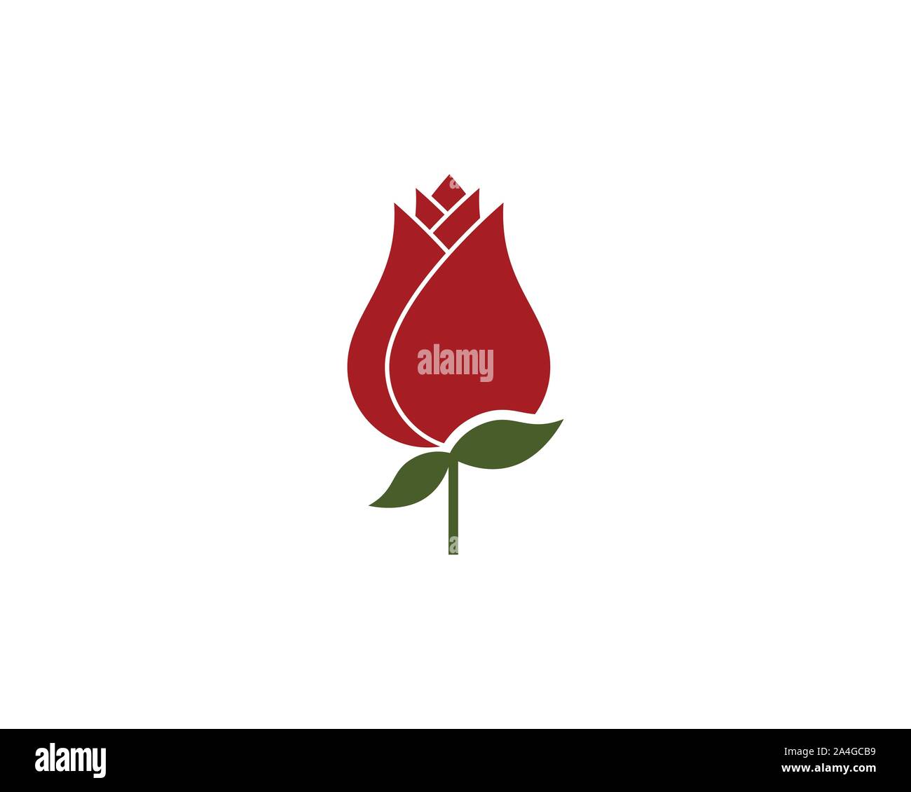 Rose flower Logo Template vector icon illustration Stock Vector Image ...