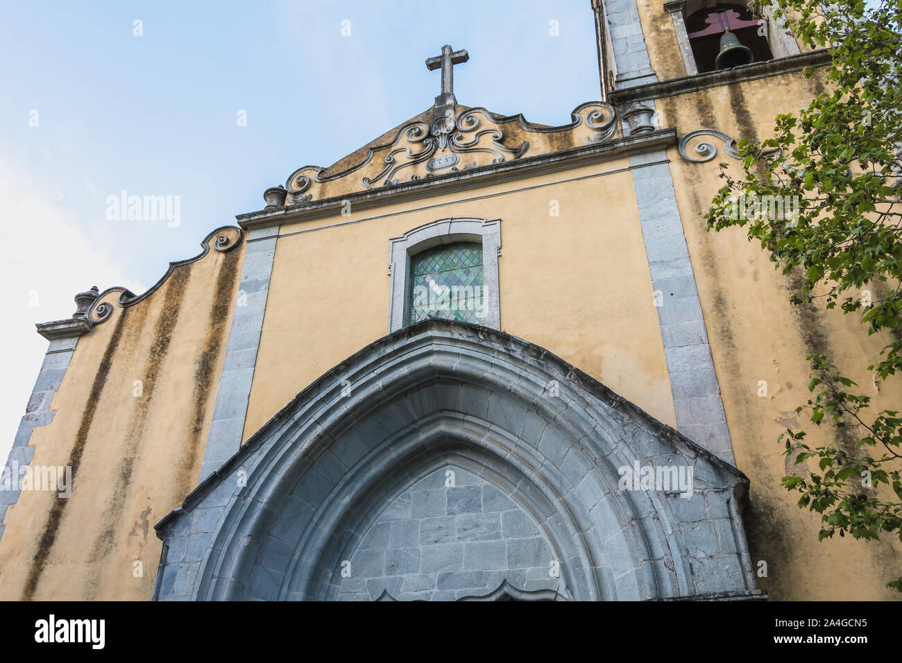 architectural detail of the church of Santa Maria on the heights of ...