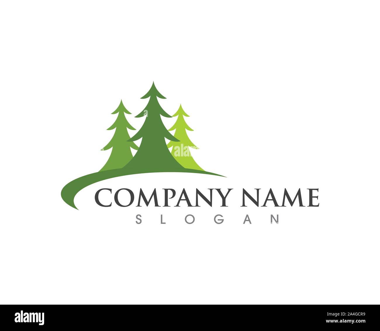 Cedar tree Logo template vector icon illustration design Stock Vector ...