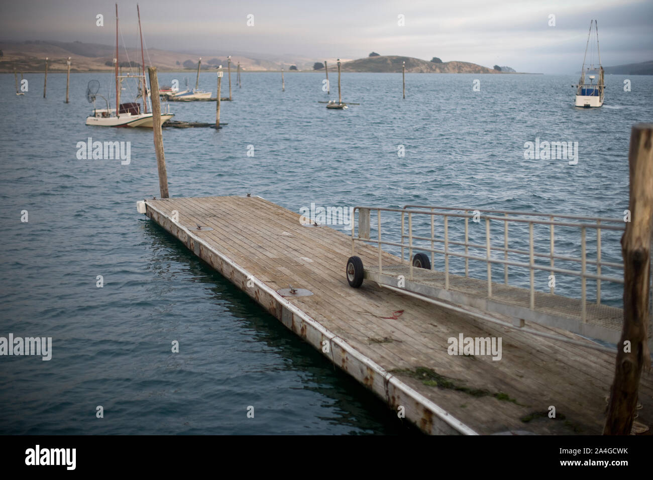Harbour and pier Stock Photo - Alamy