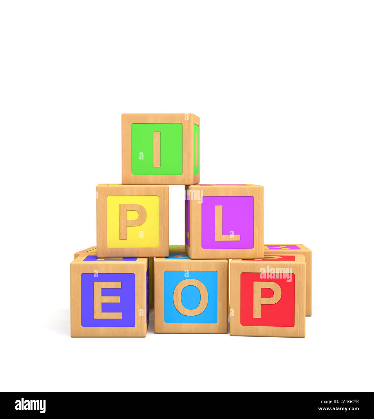 3d cube alphabet letters hi-res stock photography and images - Alamy