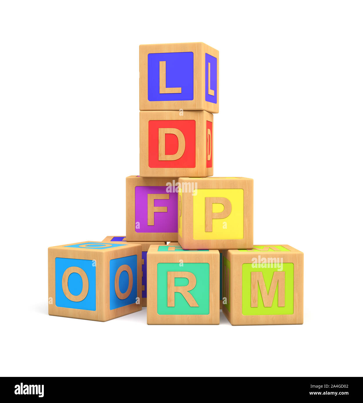 3d cube alphabet letters hi-res stock photography and images - Alamy