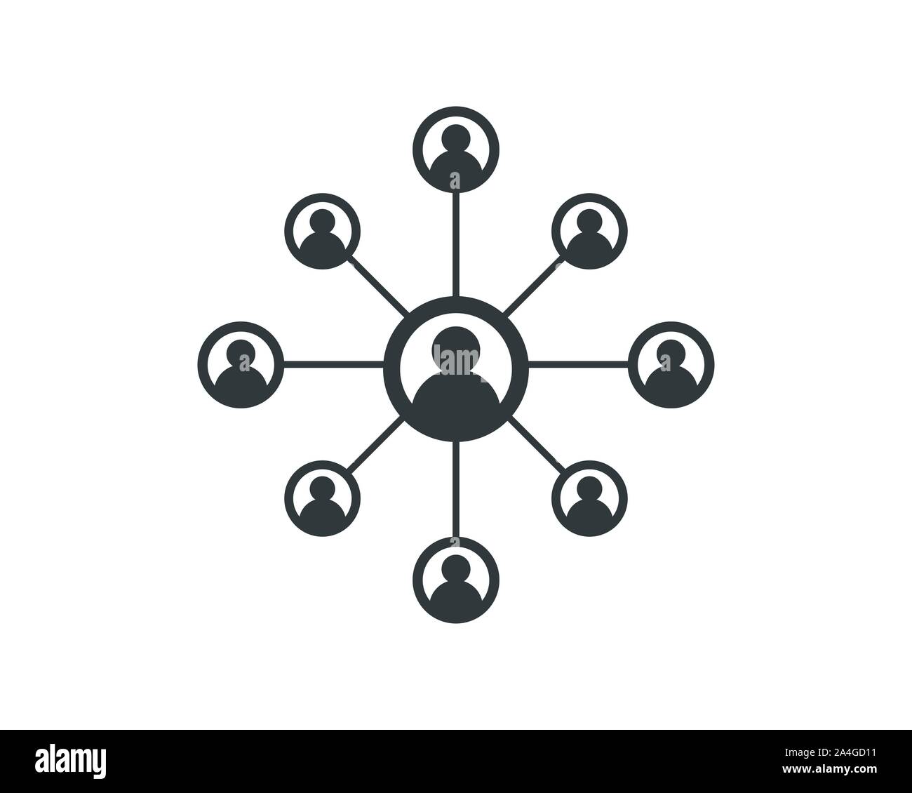 People Network and social icon design template Stock Vector Image & Art ...