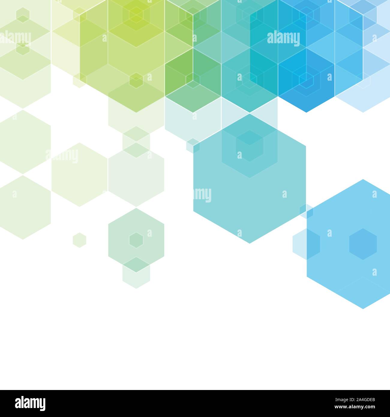 hexagon blue green background. abstract vector illustration Stock Vector Image & Art - Alamy