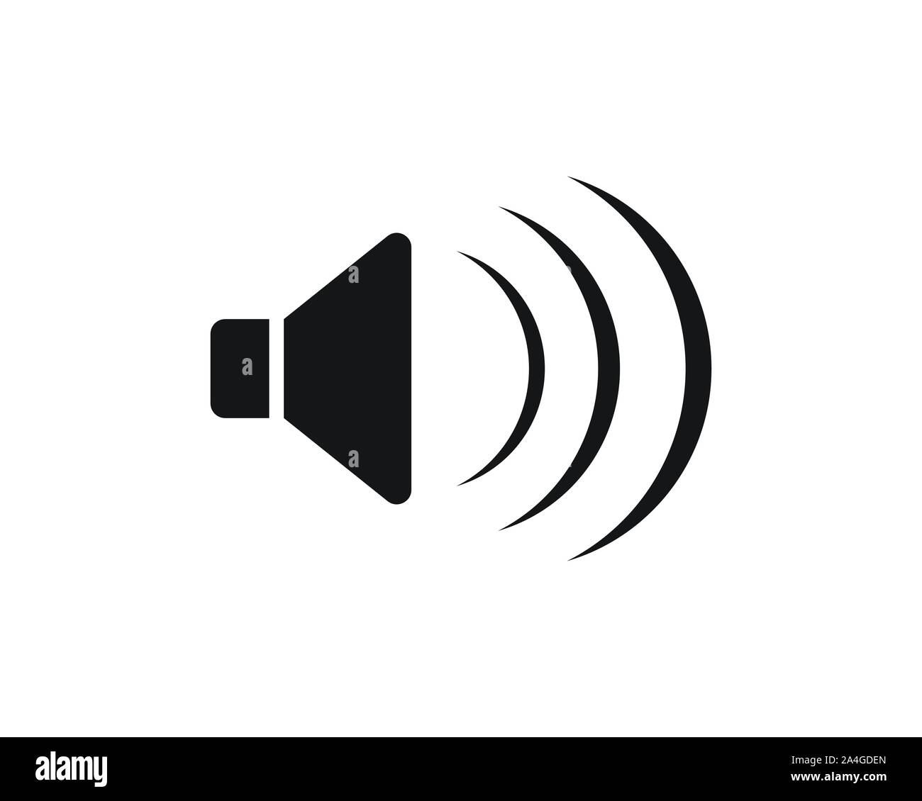 Sound icon vector illustration logo design template Stock Vector Image ...