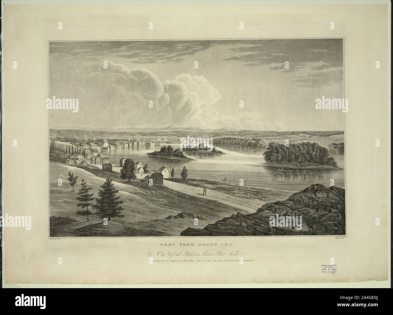 Troy from Mount Ida / painted by W.G. Wall Stock Photo - Alamy