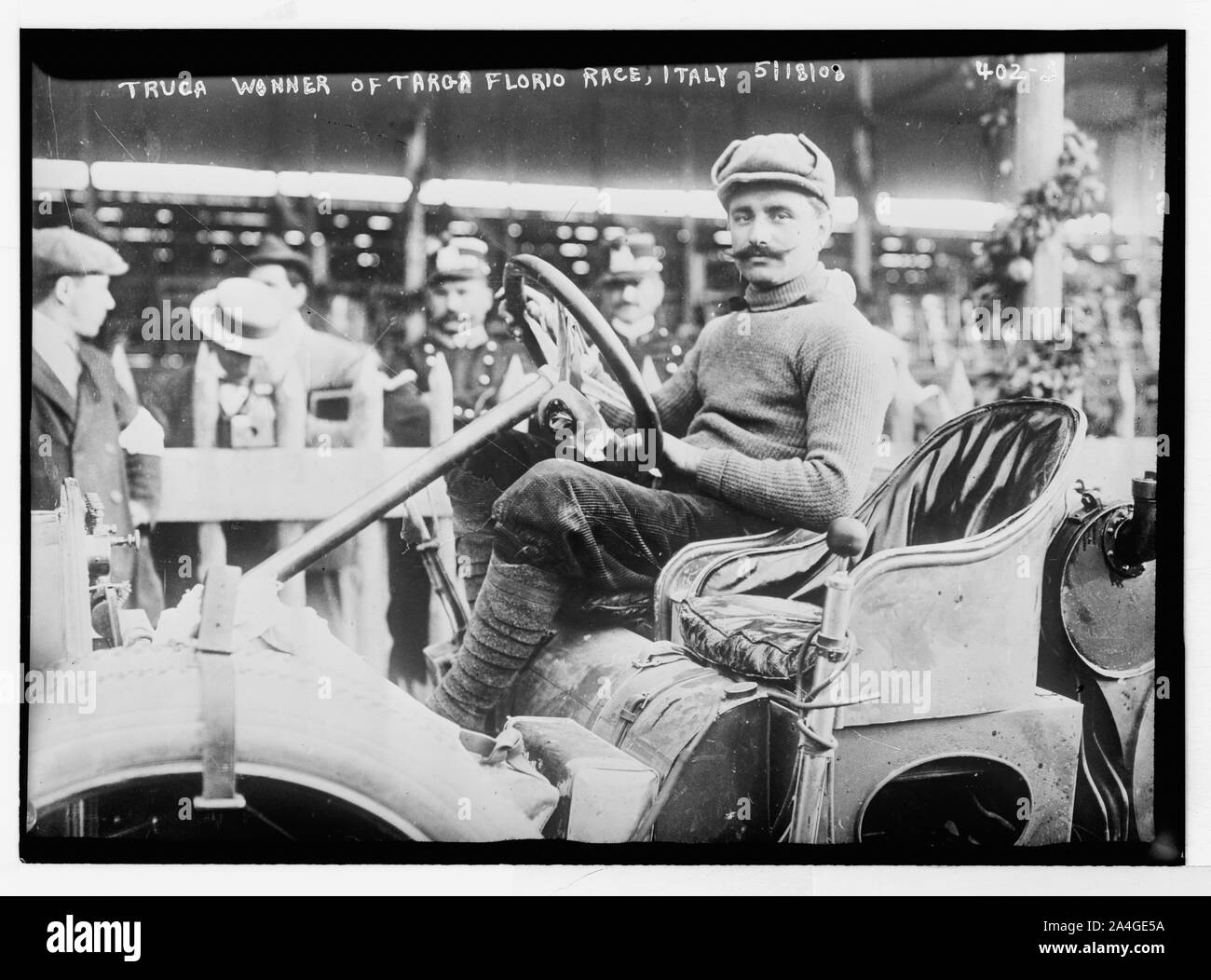 Truca winner of Targa-Florio Race, Italy Stock Photo - Alamy