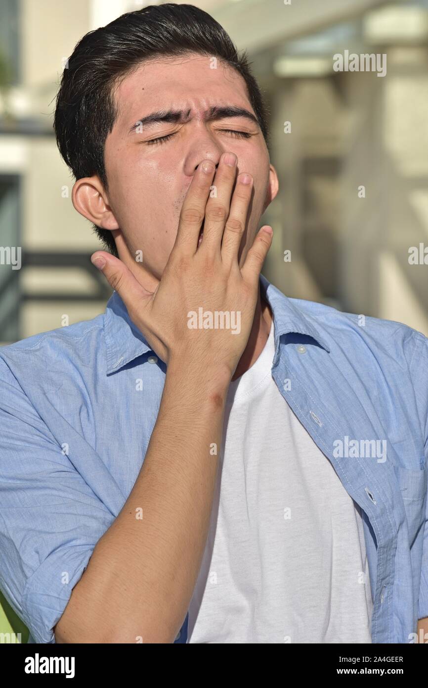 Sleepy male hi-res stock photography and images - Alamy