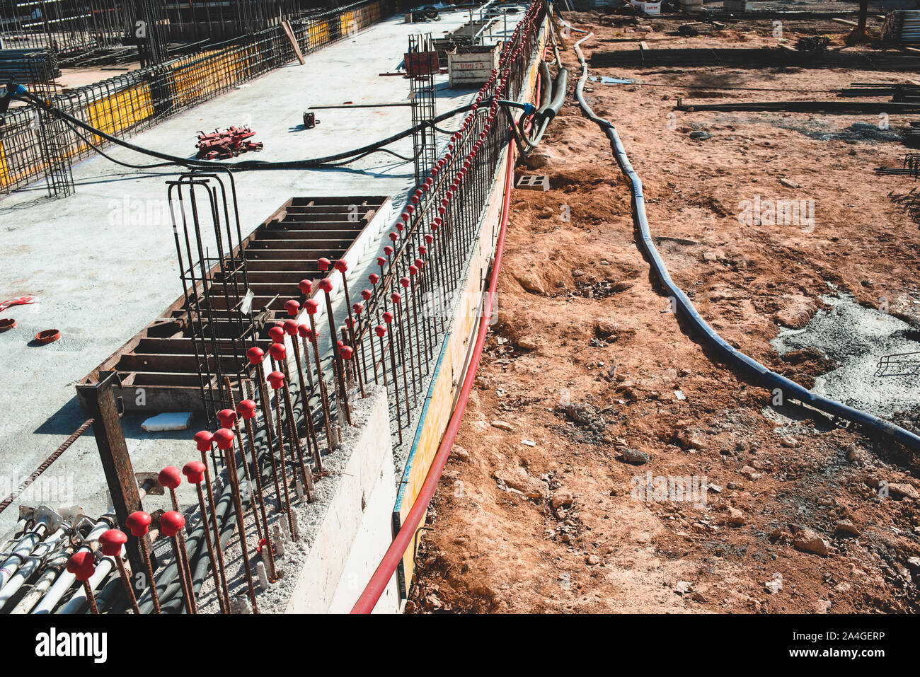 Timber pile foundations hi-res stock photography and images - Alamy