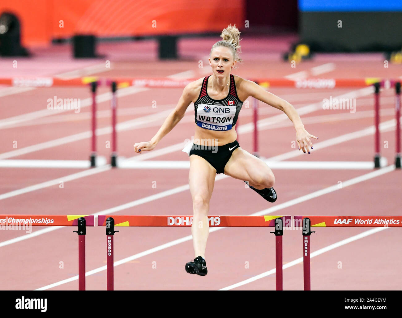 Sage Watson (Canada). 400 metres hurdles women Semifinal. IAAF World ...