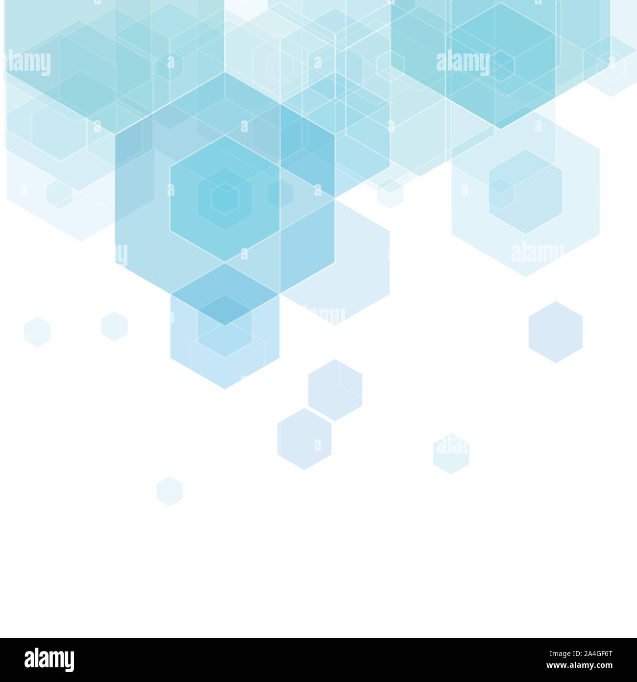 hexagon blue background. layout for advertising Stock Vector Image ...