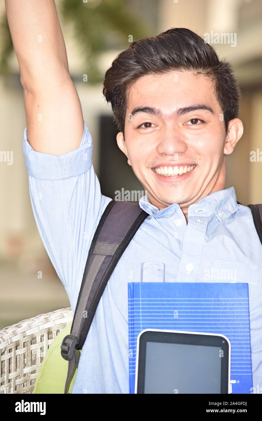 Successful Boy Student Stock Photo - Alamy