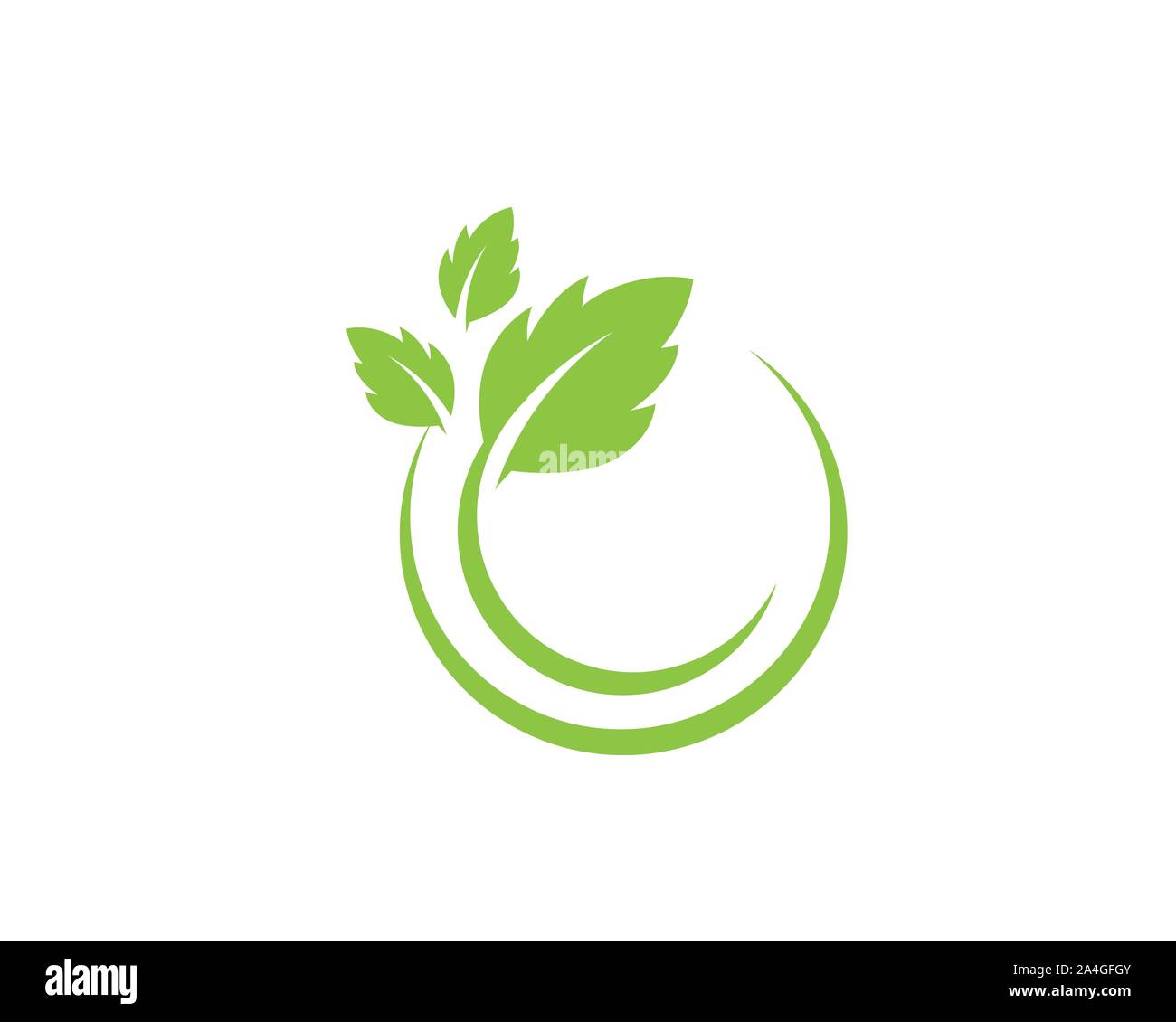 Tree Leaf Vector icon Illustration design template Stock Vector Image ...