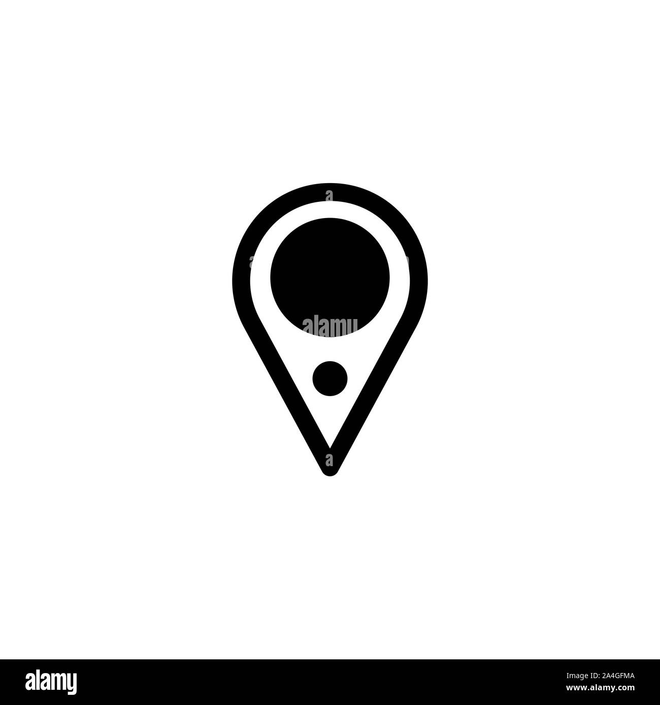 Location Pin Icon flat design Stock Photo - Alamy