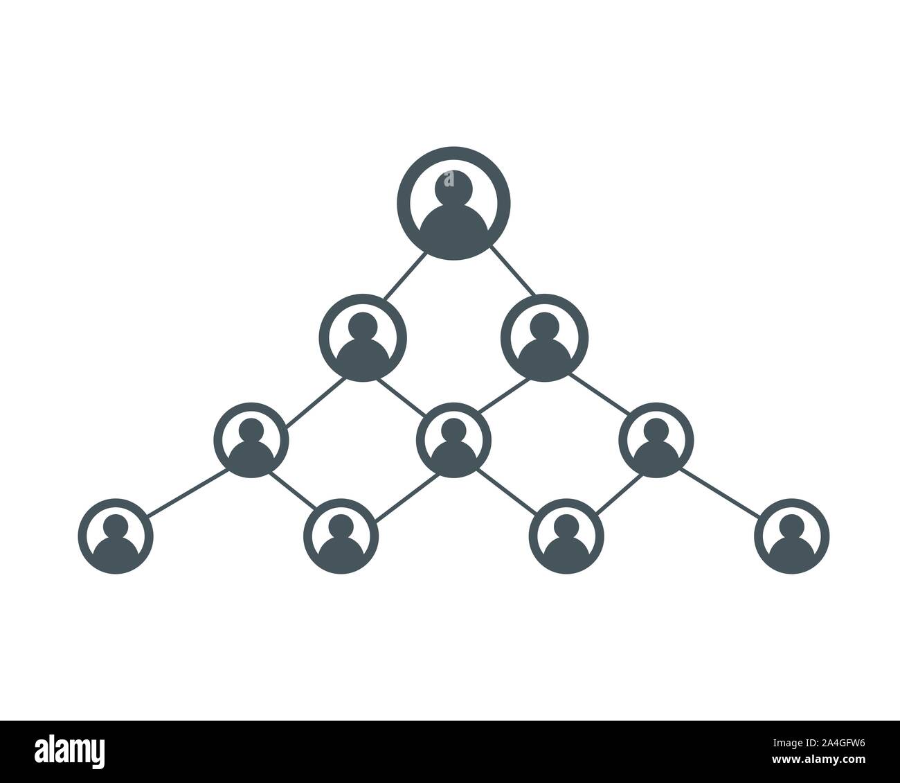 Illustration connected people icons Stock Vector Images - Alamy