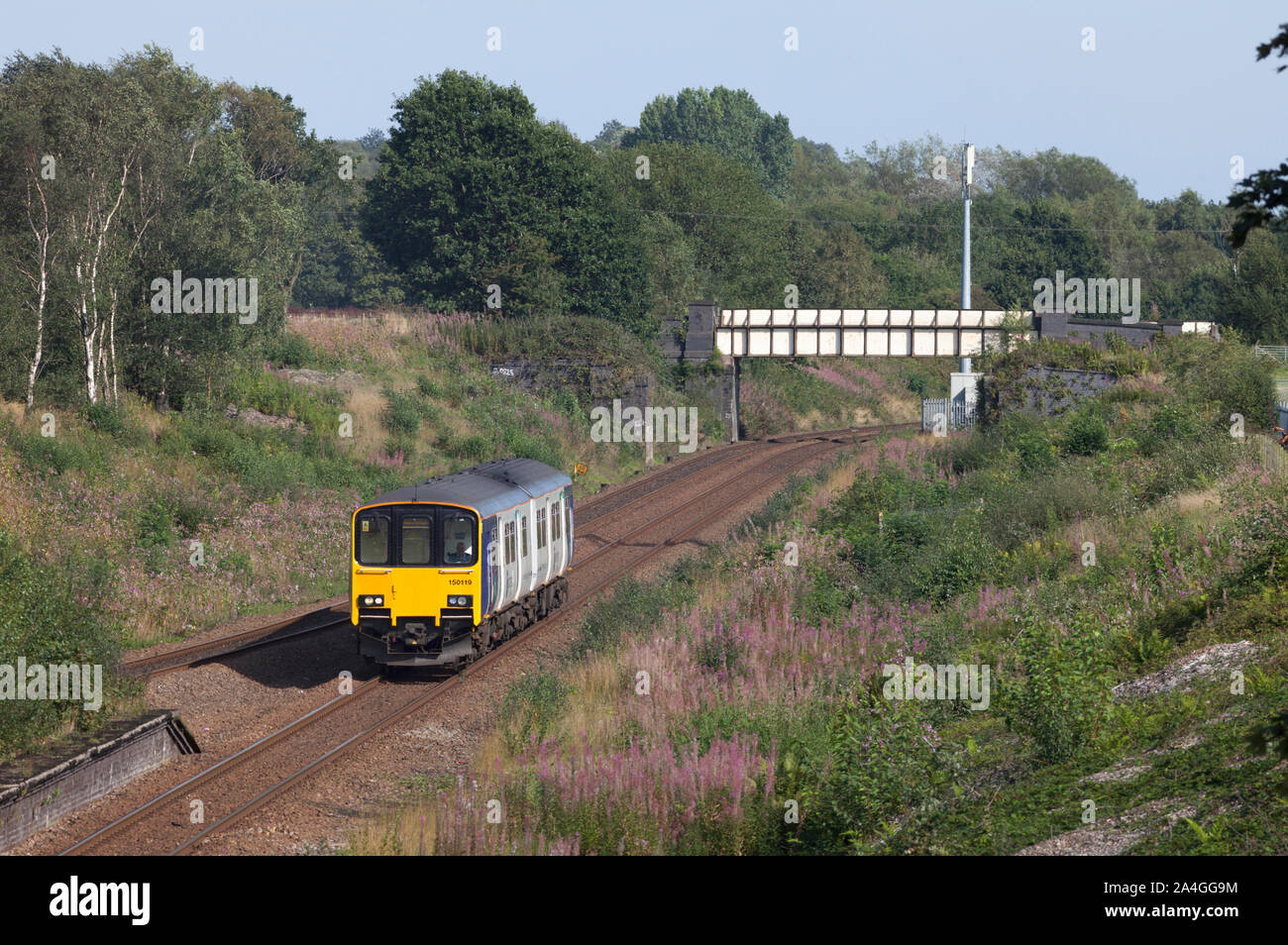 Arriva Northern rail class150 sprinter train at Daisy Hill, Lancashire ...