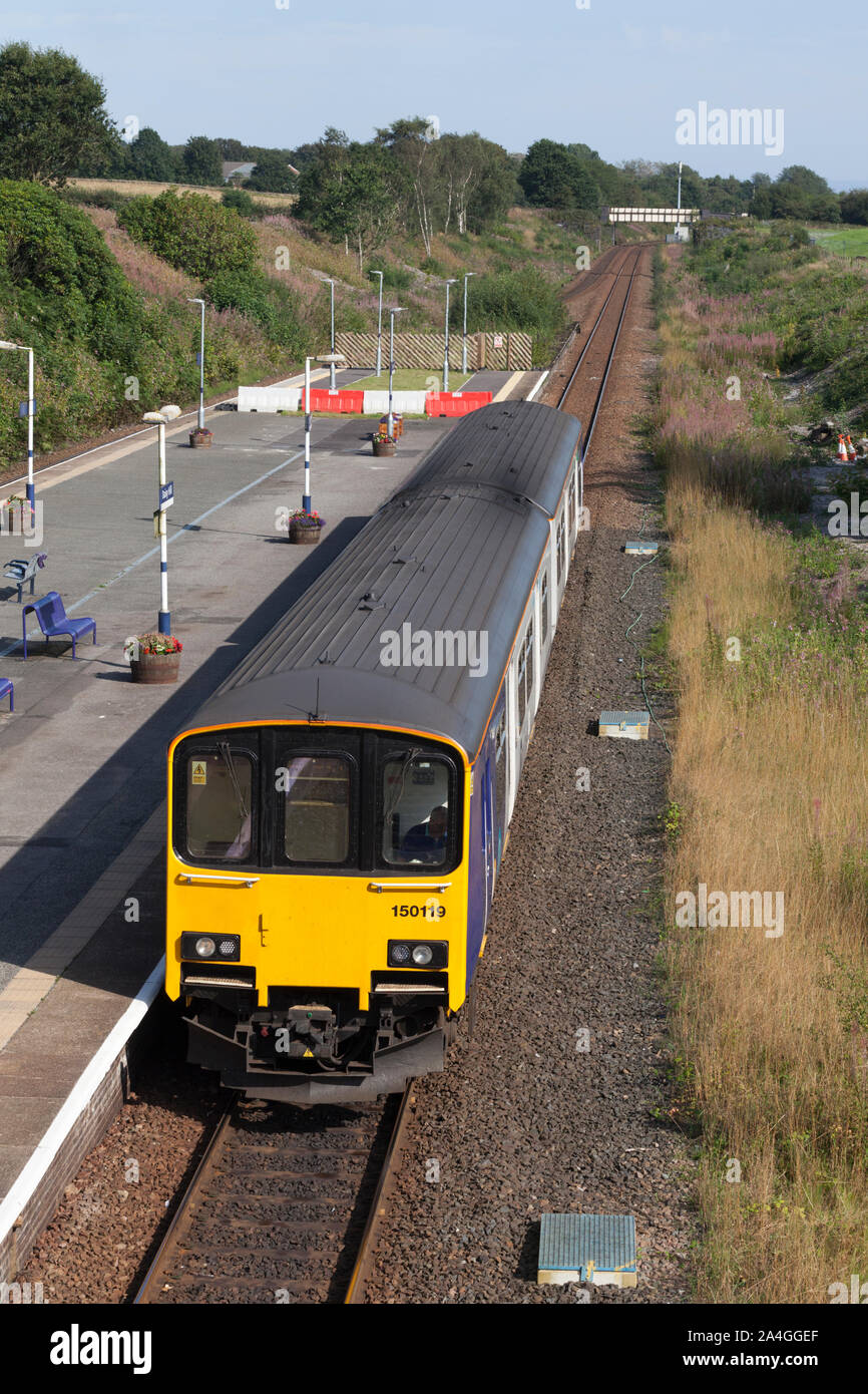 Arriva Northern rail class150 sprinter train at Daisy Hill, Lancashire ...