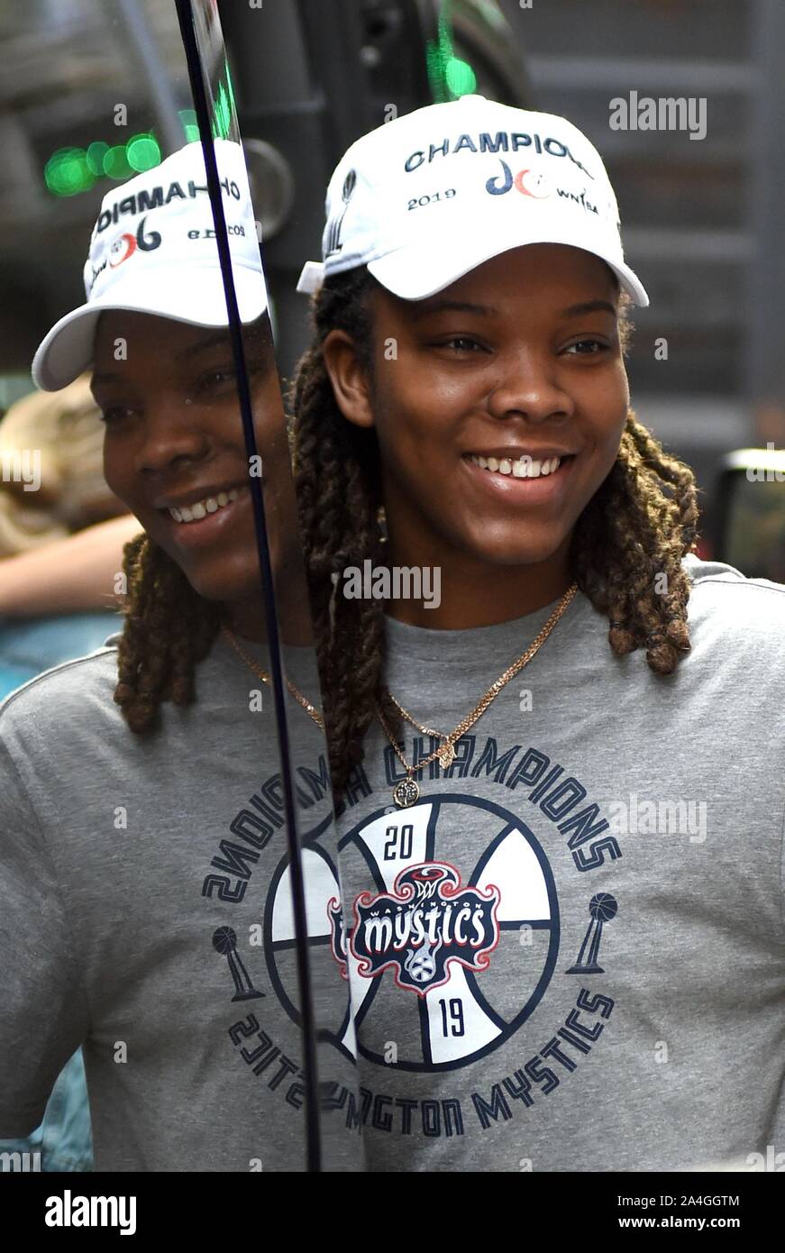 New York, NY, USA. 14th Oct, 2019. Myisha Hines Allen out and about for ...
