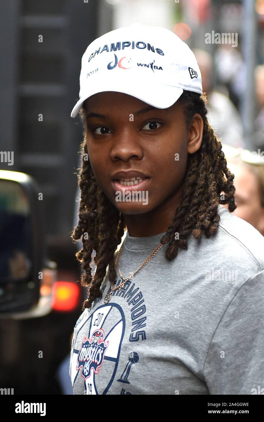 New York, NY, USA. 14th Oct, 2019. Myisha Hines Allen out and about for ...