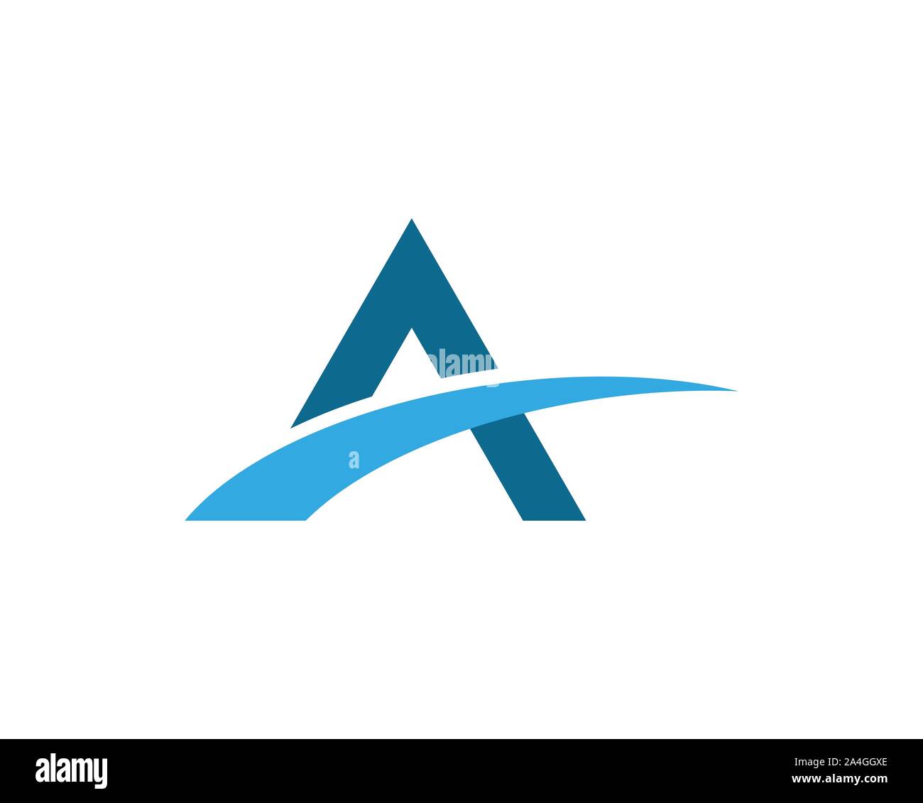 A Letter Bridge icon vector illustration Logo template design Stock ...