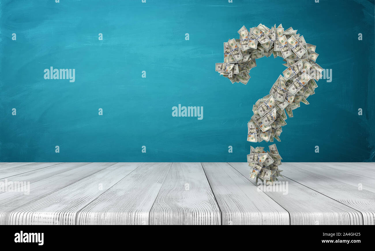 Dollar question mark 3d white hi-res stock photography and images - Alamy