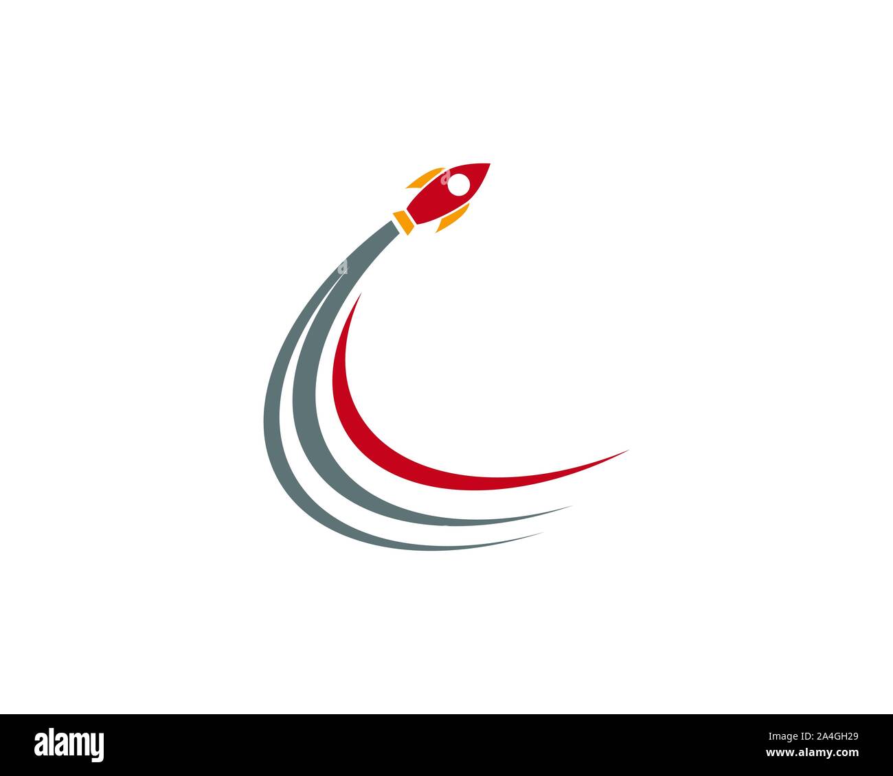 Rocket vector illustration icon Logo Template design Stock Vector Image ...