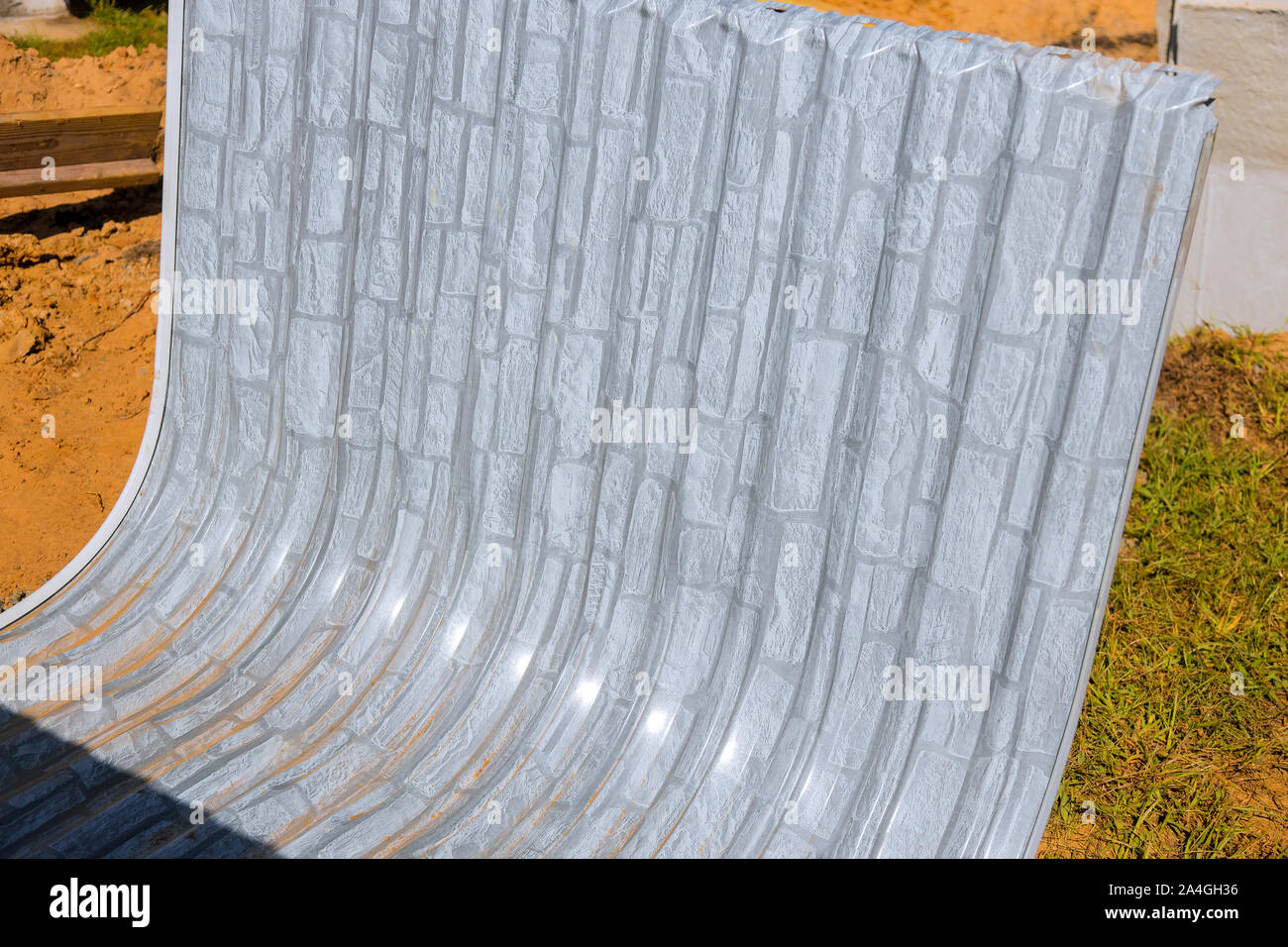 Window well on basement construction from window building materials ...